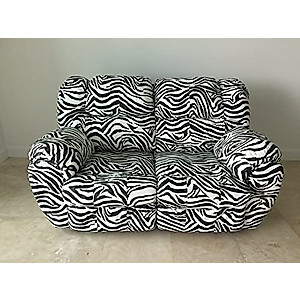 FABRICS FOREVER – Contemporary Faux Leather Collection - Zebra Black White Vinyl Fabric Material Faux Leather Sheets for DIY, Crafts…