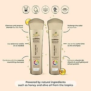 Naissant Set No Yellow Shampoo, Treatment Mask and Argan Oil. Color Care,Hair Intensifier and Damage Repair. Without Salt and Parabens for Blonde Hair (Perla Beige)