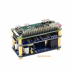 waveshare PoE Ethernet USB HUB HAT with Box ABX Case for Raspberry Pi Zero/Zero W/2 W/Zero WH/2 WH, with 1 RJ45 10/100M Ethernet Port, 3 USB Ports Compatible with USB2.0/1.1,802.3af-Compliant