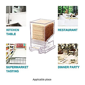 Serve Clean Toothpick Dispenser Clear- Restaurant-Style