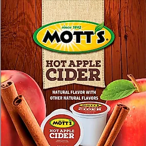 Mott's Hot Apple Cider, Keurig Single-Serve K-Cup Pods, 12 Count