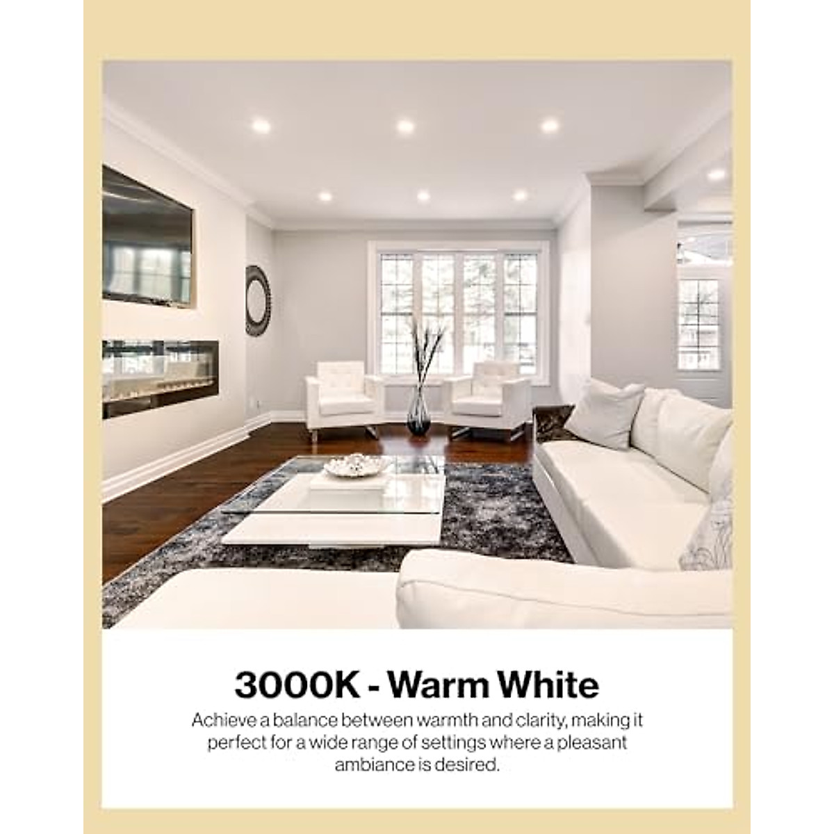 Sunco 6 Pack BR40 Light Bulbs, LED Indoor Flood Light, Dimmable, CRI94 3000K Warm White, 100W Equivalent 17W, 1400 Lumens, E26 Base, Indoor Residential Recessed Can Lights,High Lumens - UL