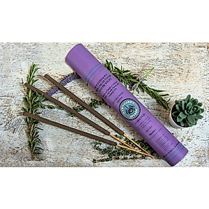 Nantucket Spider Garden Incense Sticks | Repellent for Mosquitos and Flies | Long Lasting with Pleasant Fragrance | Handmade Bamboo Based Sticks for Outdoor Use | Meadow - Pack of 14