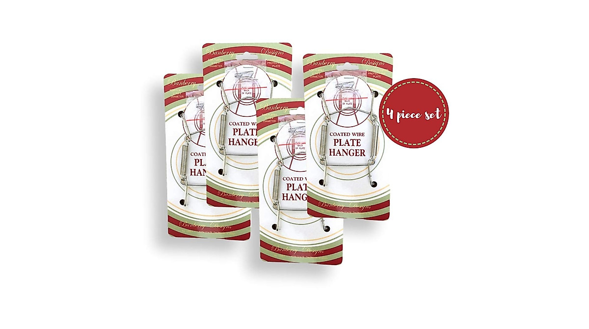 BANBERRY DESIGNS Plate Hanger Set - Easy Wall Display