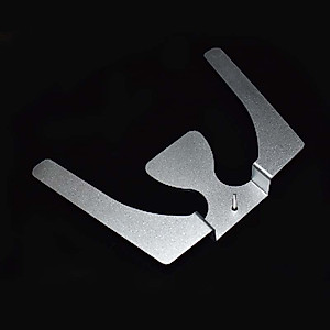 Angzhili 1 PACK Dental Occlusal Maxillary Casting Jaw Plane Plate Autoclavable Denture Tool for Complete Denture