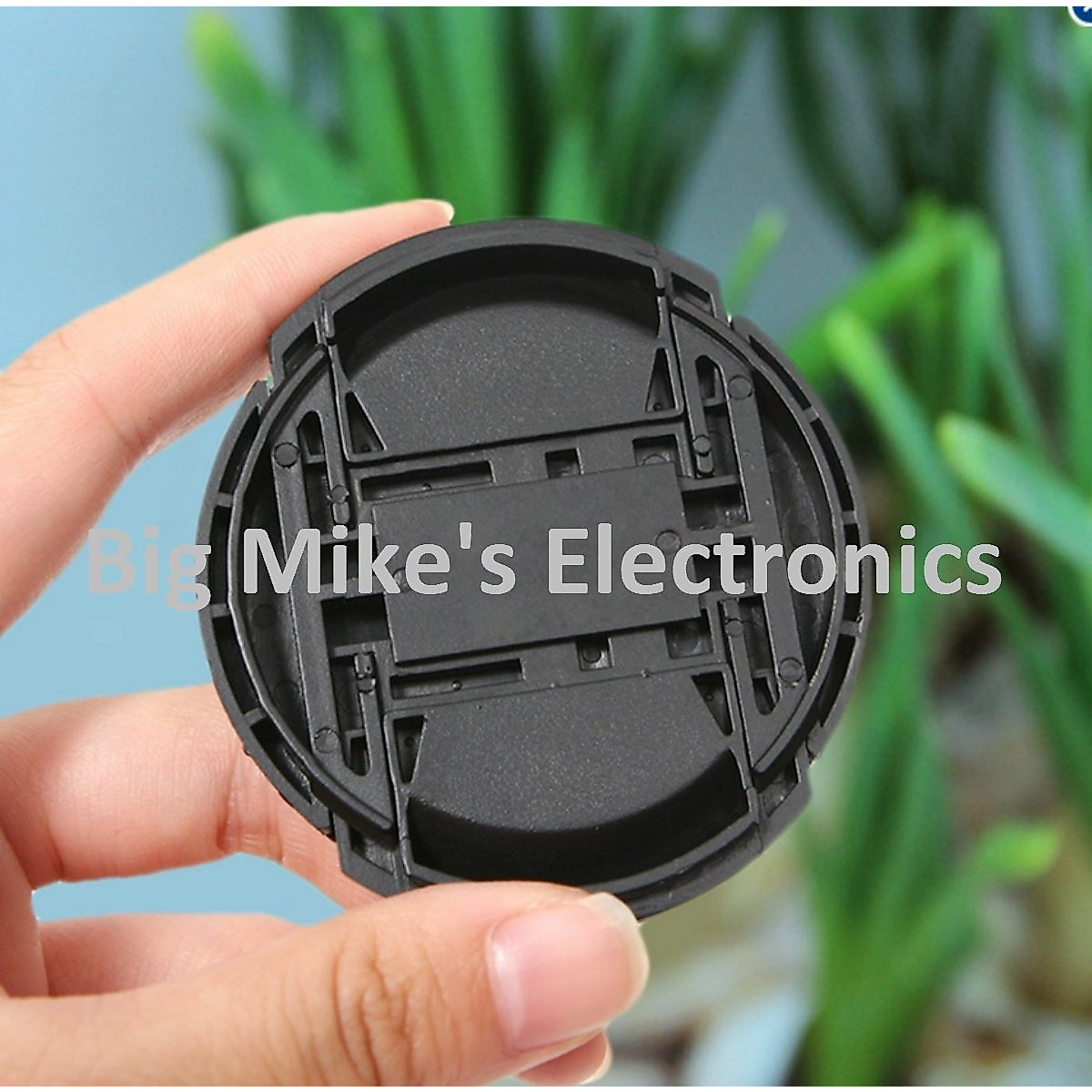 Big Mike's 55mm Universal Snap-On Lens Cap for Sony A-Mount Lenses 16-70mm, 18-55mm, 18-70mm, 28-70mm, 55-200mm, 35mm f/1.4G, 35mm f/1.8, 50mm f/1.4, 50mm f/2.8, 85mm f/2.8, 100mm f/2.8 - Black