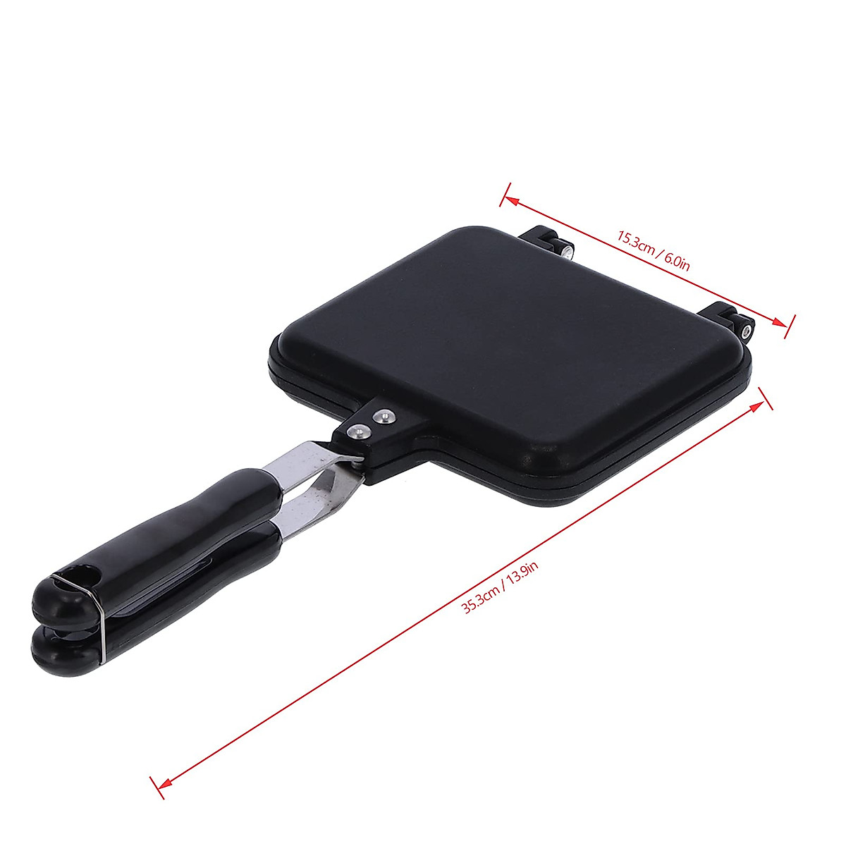 Breakfast Frying Pan Non Stick Double Sided Mould Pan Sandwich Bread Toast Baking Tool Baking Bread, Grilling Steak, etc