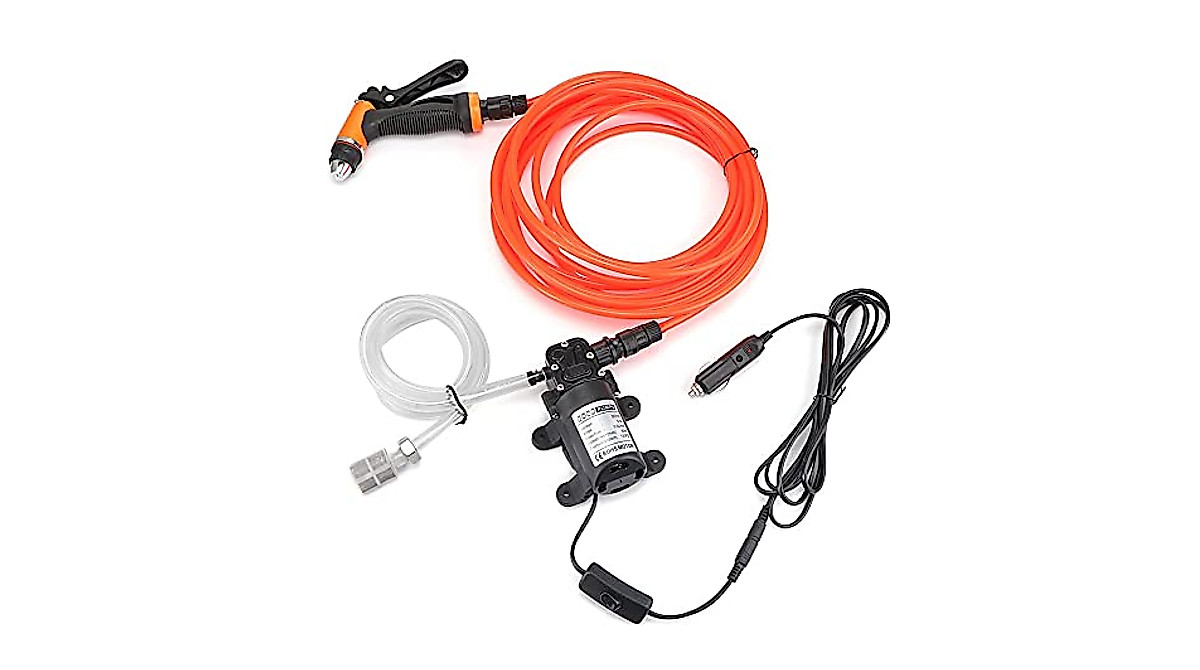 Portable Car Washer Kit - 12V Electric Pressure Washer 130PSI