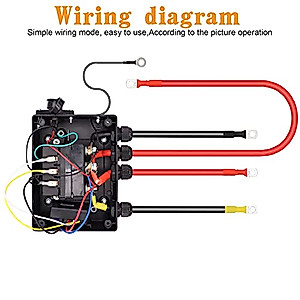 Torkettle Winch Solenoid Relay Control contactor Box for 8000-17000lbs Electric ATV UTV Winch 12V