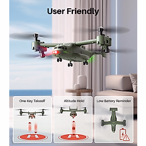 SYMA X550 Military RC Helicopters, 4CH Remote Control Helicopter with High & Low Speed, Multiple Stunt Flying, Altitude Hold and LED Light, Helicopter Model for Display and Collectibles, Green