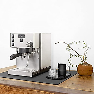 Coffee Mat for Pot Espresso Machine, Large Coffee Maker Mat for Countertops, Coffee Bar Accessories Under Appliance Mats, Golener coffee bar mat, Thick Countertop Protector 25"x17"(Grey)