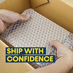 Bubble Cushioning Wrap Bubble Rolls Perforated Every 12 Inches - 12 Inches x 72 Feet Total - Ideal for Shipping Packing Moving Bubble Packing Moving Wrap