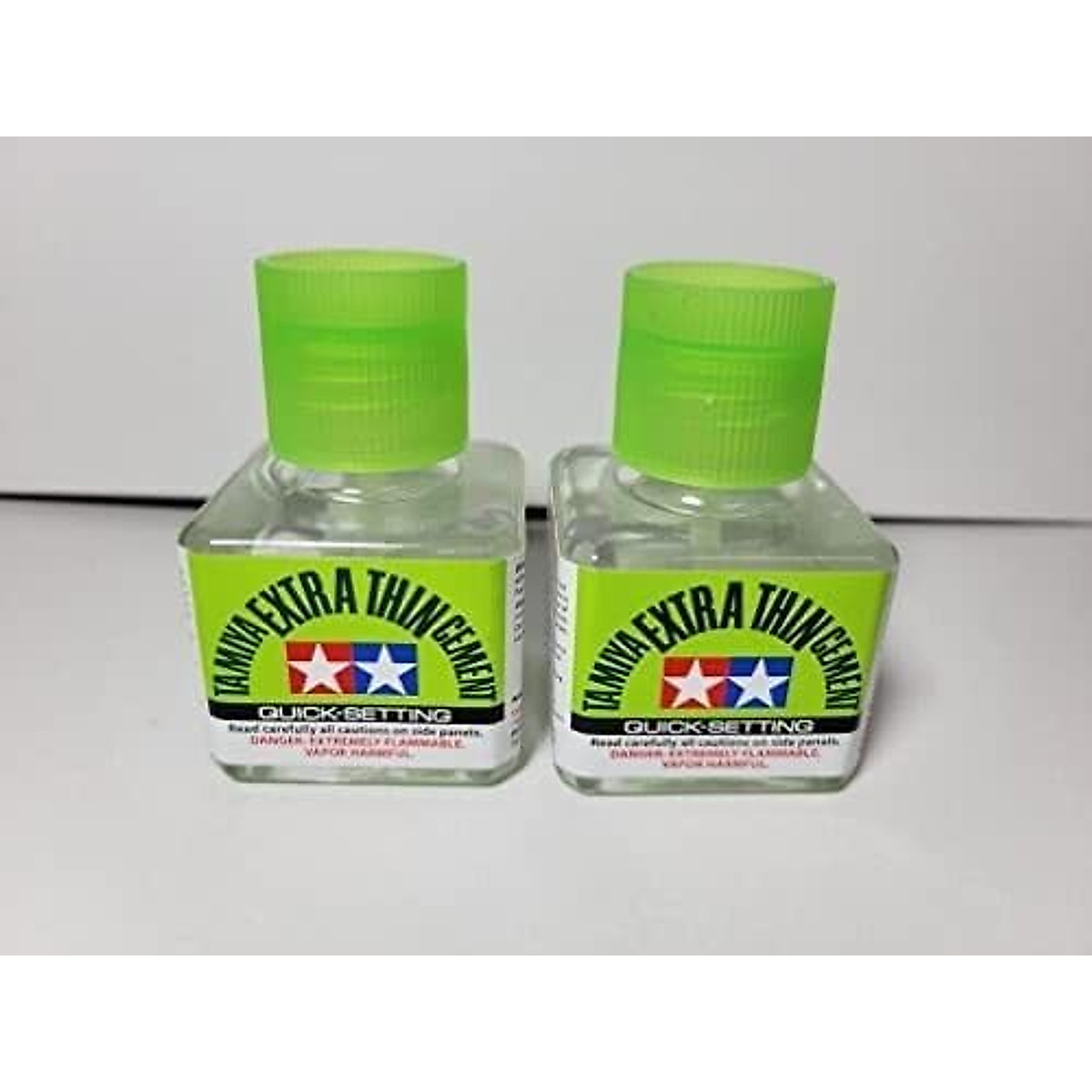 2 Pack 87182 FITS Tamiya Quick Set Extra Thin Cement 40ml Bottle 87182 Glue