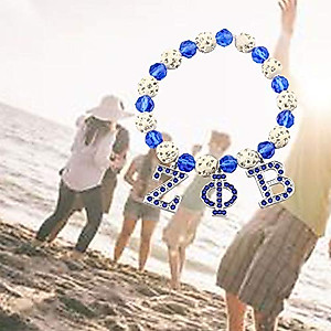 BAUNA Zeta Phi Sorority Beta Paraphernalia Gift Inspired Greek Sorority Jewelry Gift (Bracelet)