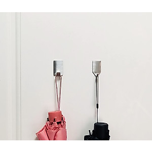 24 Pcs Heavy Duty Adhesive Hooks, Wall Adhesive Hooks, Stainless Steel Hooks for Home, Bathroom, Kitchen, Office, Living Room