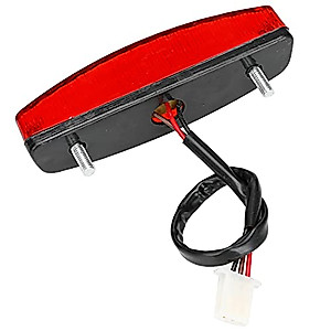 FVRITO 12V Led Rear Brake Tail light for 50cc 70cc 90cc 110cc 125cc Taotao 110B Boulder B1 Coolster 3050C Vitacci HAWK Peace Roketa Sunl BMS Bamboo RPS Raider 6 ICEbear JCL Chinese Quad ATV 4-Wheeler