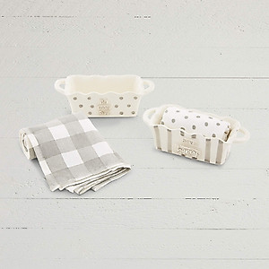 Mud Pie OH Happy Day Mini LOAF & Towel Set