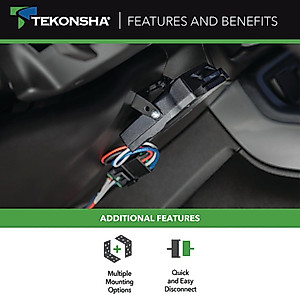 REESE Towpower 8507111 Brakeman IV Digital Brake Control, Small Compact Design