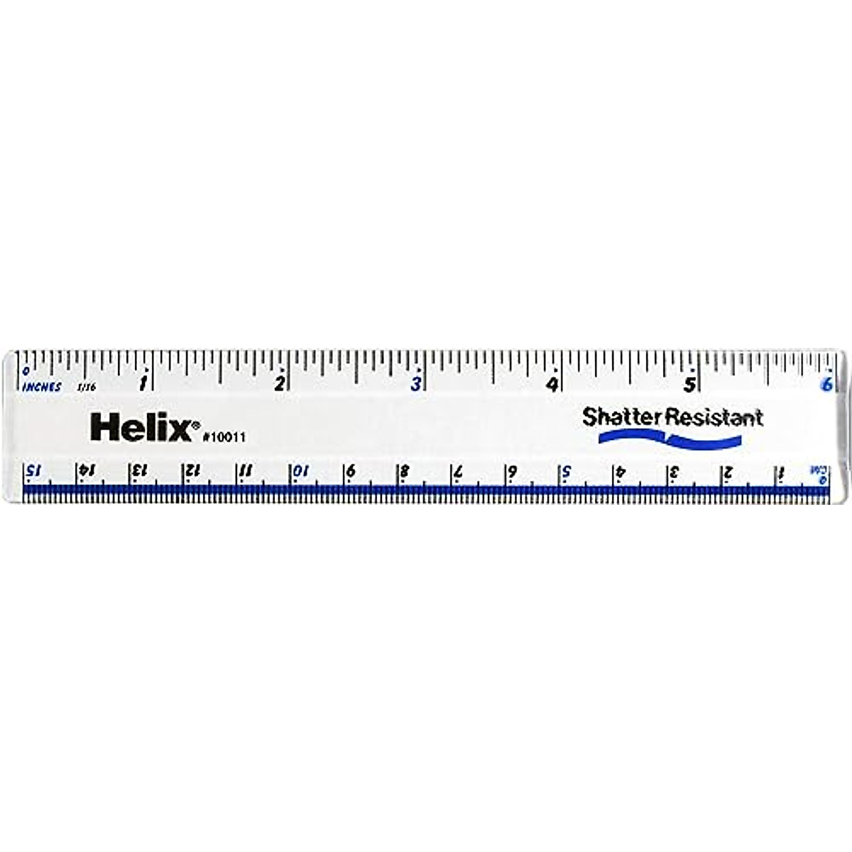 Helix Shatter-Resistant Ruler 6 Inch / 15cm (10011)