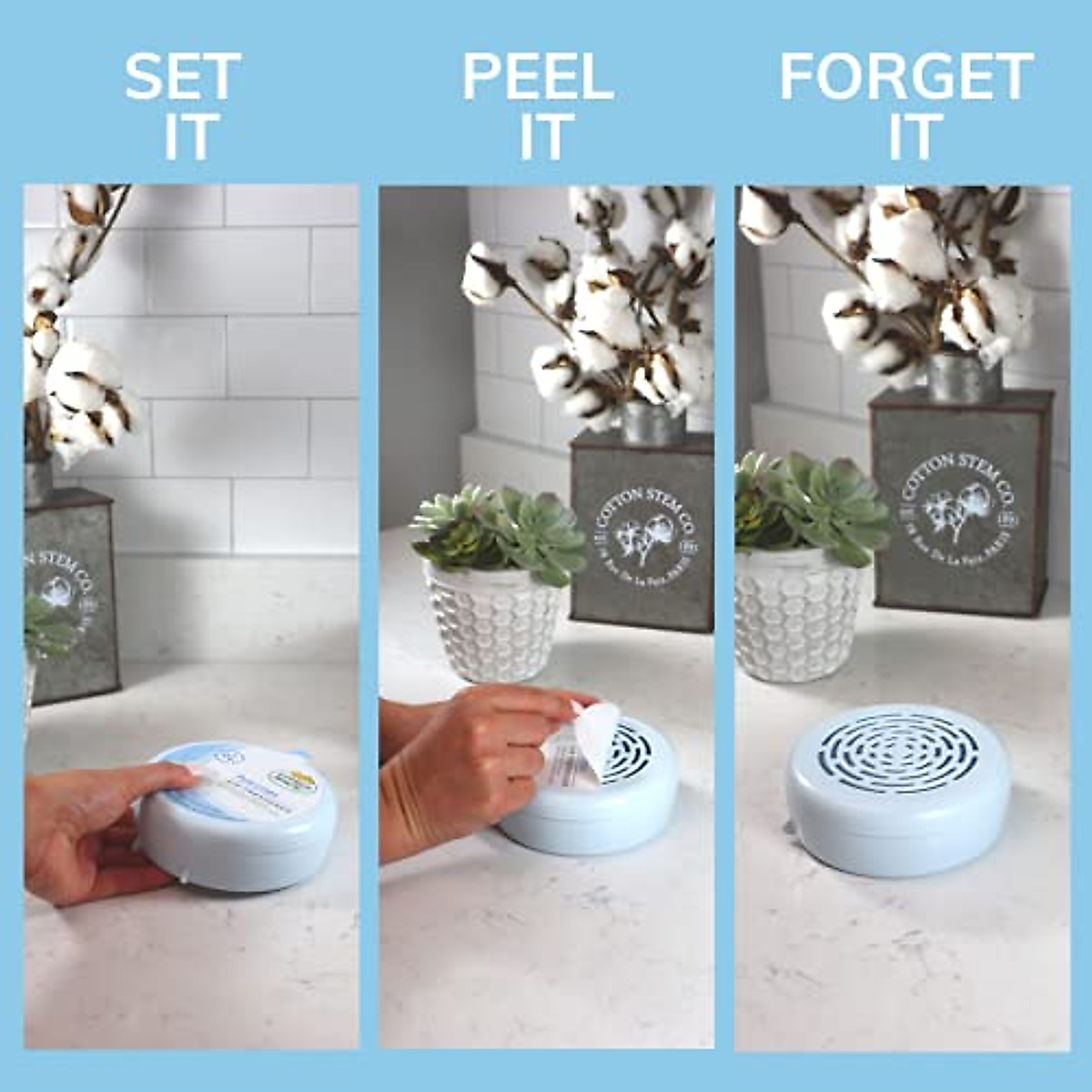 Citrus Magic Odor Absorbing Solid Air Freshener, Pure Linen, 8-Ounce, Pack of 6, 1 Pound (Pack of 3), 6 Count