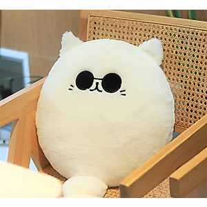 Uomieefy 16inch/40cm JJK Cute Cat Plush Pillow - Gojocat Plush Stuffed Pillow Anime Plushie Gift