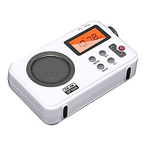 Shower Radio Speaker, AM/FM Radio with LCD Display,Portable Stereo Radio with Earphone Port for Home, Beach,Hot Tub, Bathroom, Outdoor