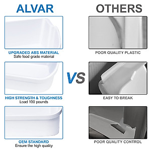 [2 PACK] UPGRADED 240356401 Refrigerator Door Bin Compatible with Frigidaire Door Shelf Replacement Parts FFSS2614QS4A, FFHS2611PFEA, FFSS2614QE6A, FFHS2622MSYA, FFHS2611LBRA, FFHS2622MS0 Door Shelf