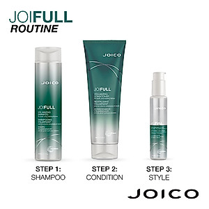 Joico JoiFULL Volumizing Conditioner | For Fine, Thin Hair | Add Instant Body | Long-Lasting Fullness | For Thicker Bouncier Hair | Boost Shine | With Lotus Flower & Bamboo Extract | 8.5 Fl Oz