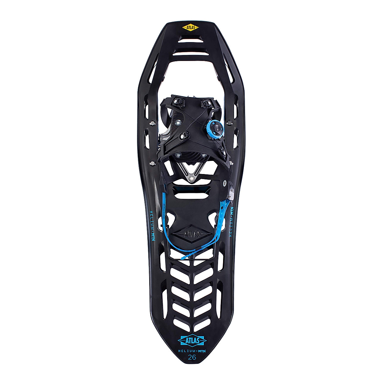Atlas Snowshoes Helium MTN, Black/Blue, 23