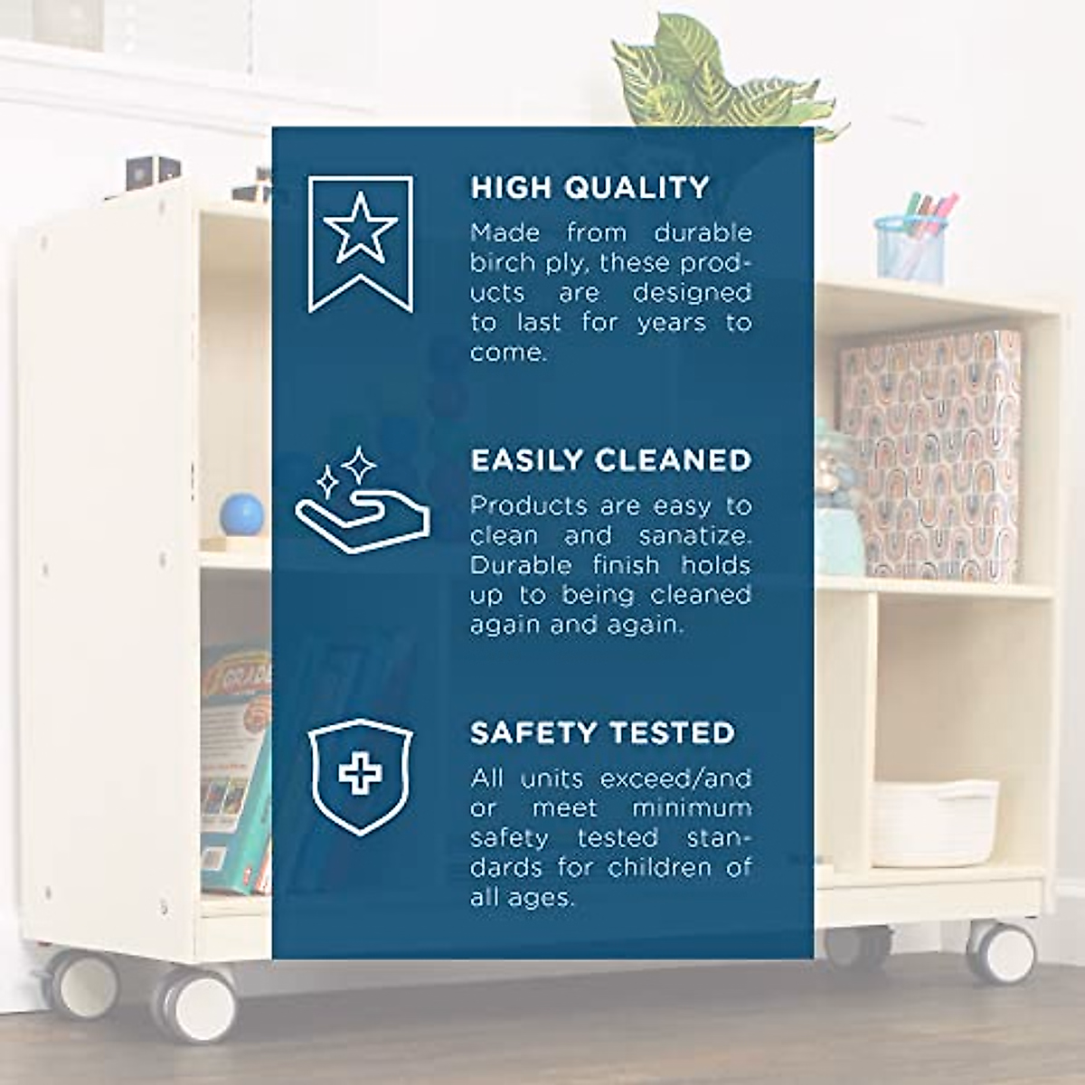 Children’s Factory Tranquility Cube Reading Nook, Wooden