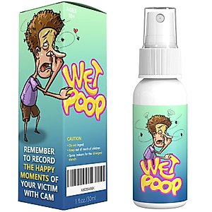 Potent Wet Poop - Highly Concentrated Fart Spray - Extra Strong Stink - Prank Stuff & Joke Toys for Adults or Kids - Non Toxic