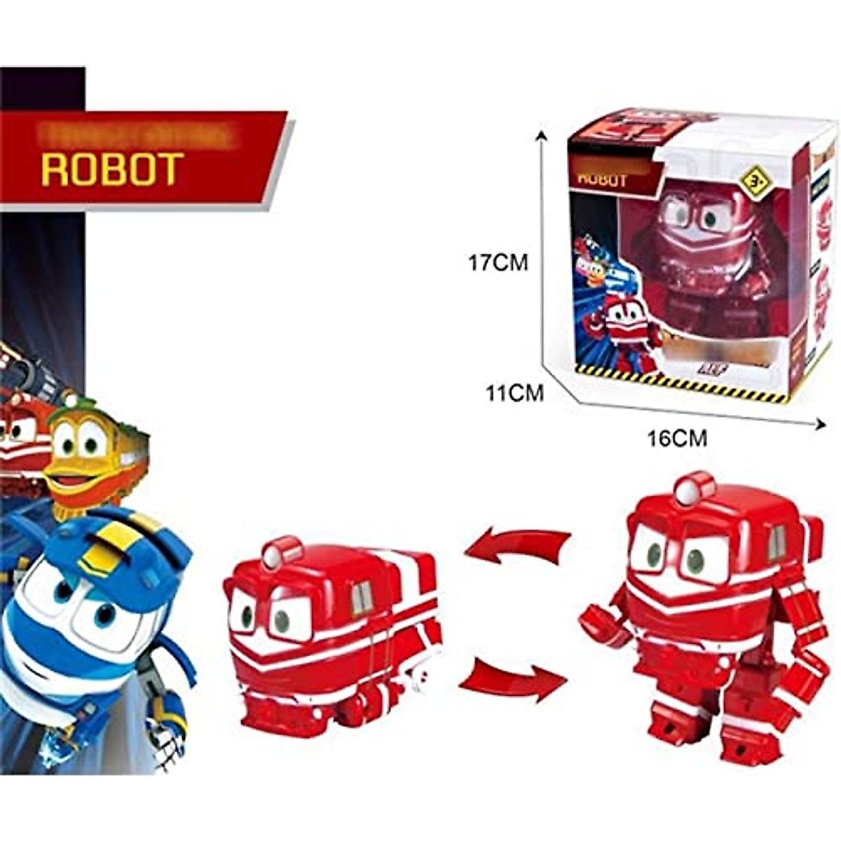 NEIZAIMIMA Kid's Plastic Alf Trains Toys, Alf Deformation Robot Toys for Little Toys