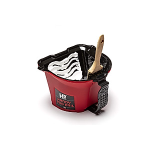 Handy Paint Pro Pail, Holds 1/2 Gallon of Paint or Stain, Accommodates up to a 6 1/2 inch Mini-Roller and 3 inch Brush
