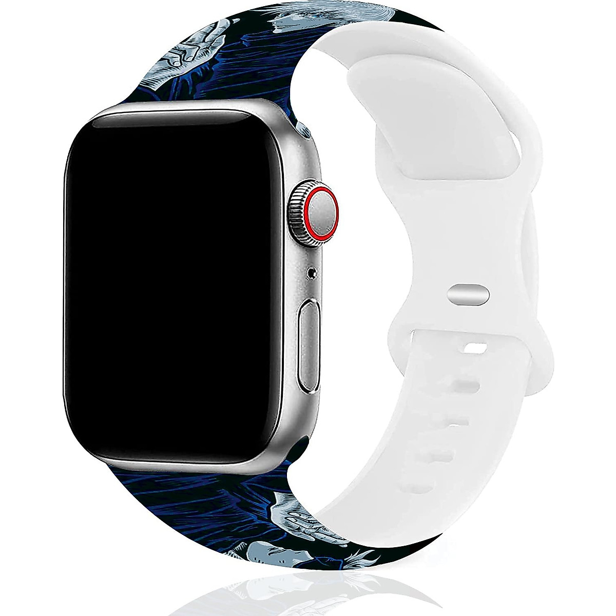 Anime Watch Band Compatible with Apple Watch Band 38mm 40mm 41mm Japanese Anime Soft Silicone Watch Bands Boys and Girls for iWatch Series 9 8 7 6 5 4 3 2 1 SE