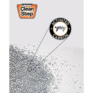 Jadawa Clean Step All Natural Cat Litter, Maximum Clumping Litter, 99.5% Dust Free (9.3 lb, Extreme-Activated Carbon)