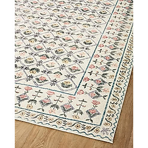 Rifle Paper Co. x Loloi Eden Collection EDE-03 Ivory 2'-6" x 11'-6" Runner Rug