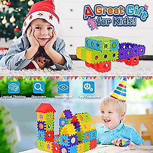 FUBAODA Building Blocks for Toddlers & Kids 180 Pcs Toy Building Sets – STEM Building Toys –Interlocking Building Blocks for Toddlers and Kids