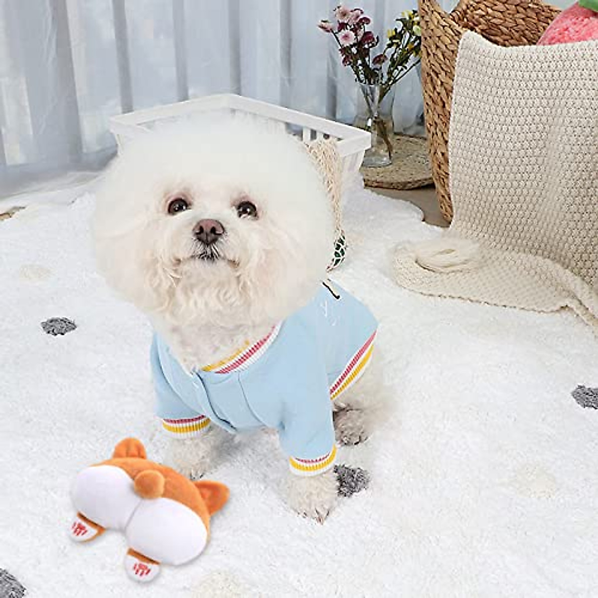 ROZKITCH Pet Dog Toys Corgi Cute Butt Shaped Plush Toy Squeaky Dog Toy, Stuffed Plush Puppy Dog Chew Toy for Small Medium Dogs