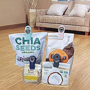 Chip Clips with Magnetic, LYGZTing 10 Pcs Chip Clips, Food Clips,Chip Clips Bag Clips Food Clips Chips Clips Refrigerator Magnet Clips, Storage with Air Tight Seal Grip, Snack Bags, Food Bags