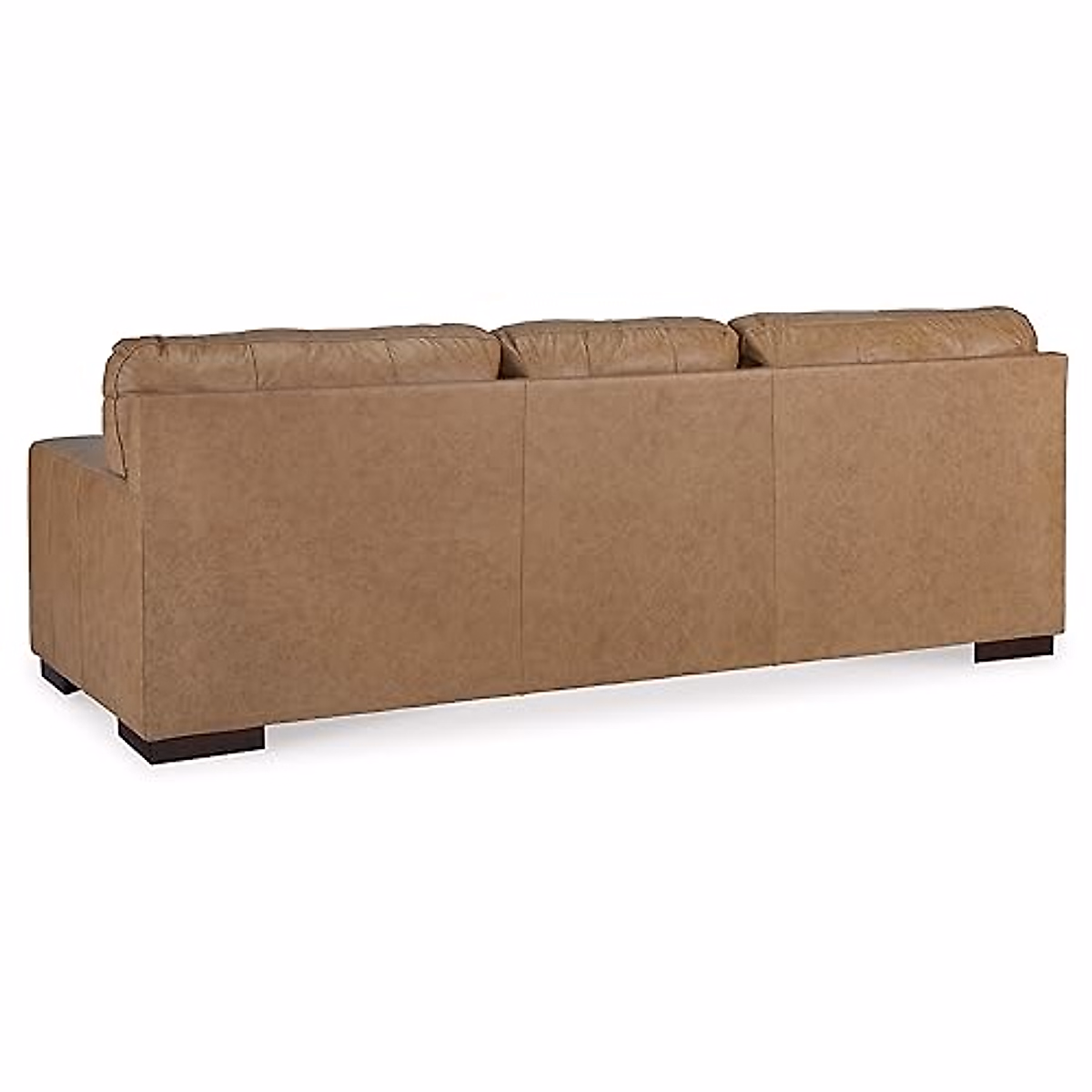 Signature Design by Ashley Lombardia Contemporary Leather Match Sofa, Light Brown