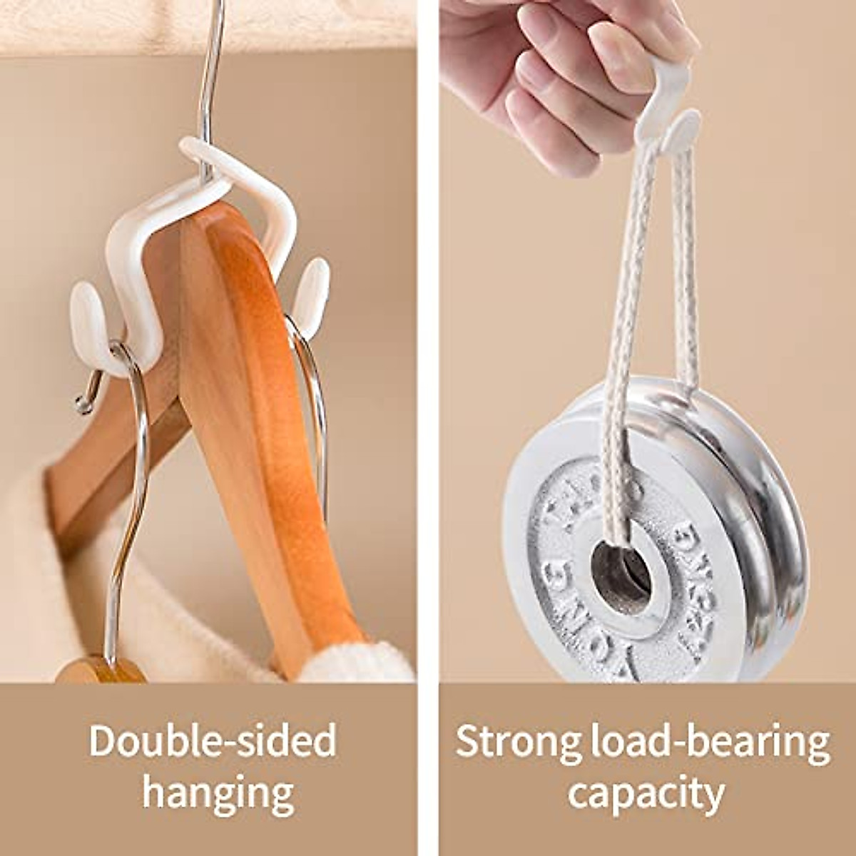 120pcs 4 Color Hanger Hook, Clothes Hanger Connector Hooks, Cascading Hangers, Space Saving for Velvet Closet,Organizer Savers Saver