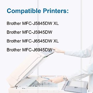 DOUBLE D LC3037 Ink Cartridges Compatible Replacement for Brother LC3037 LC3037XXL LC3039, High Yield use with MFC-J6945DW MFC-J5845DW XL MFC-J5945DW MFC-J6545DW XL (1 Each of lc3037 BK/C/M/Y) 4PK