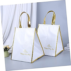 ULTECHNOVO Packing Cold Insulation Portable Plastic Tote Plastic Packaging Bags Plastic Shopping Bags for Groceries Insulated Grocery Tote Cooler Bags Insulated Lunch Tote Bag Delivery Bag