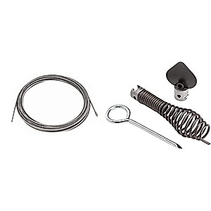 RIDGID 87582 C-32IW 3/8" x 75' Integral Wound Cable & 12128 T-240 Tool Set for Drum Machines and Drain Cleaning Machines, Included with Select K-3800 and K-400 Drain Cleaning Snake Kits