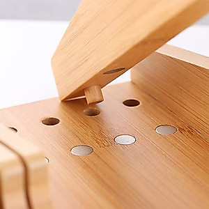 Bamboo In-Drawer Knife Block for 16 Knives and 1 Sharpening Steel(No Knife Included), Large Detachable Washable Kitchen Knife set, Drawer Knife Set Storage, Knife Organizer and Holder