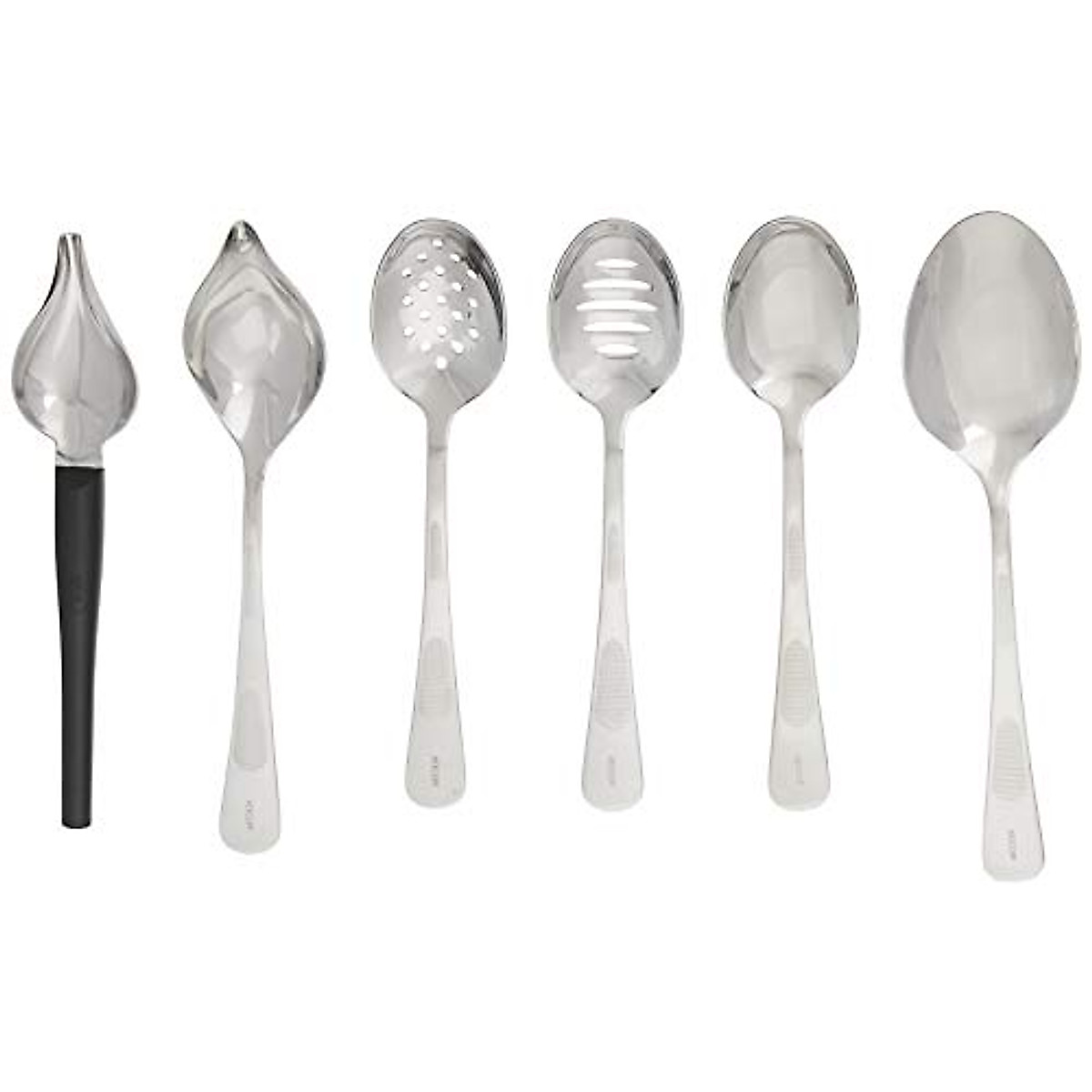 Mercer Culinary 7-Piece Plating Spoons II Set, Silver