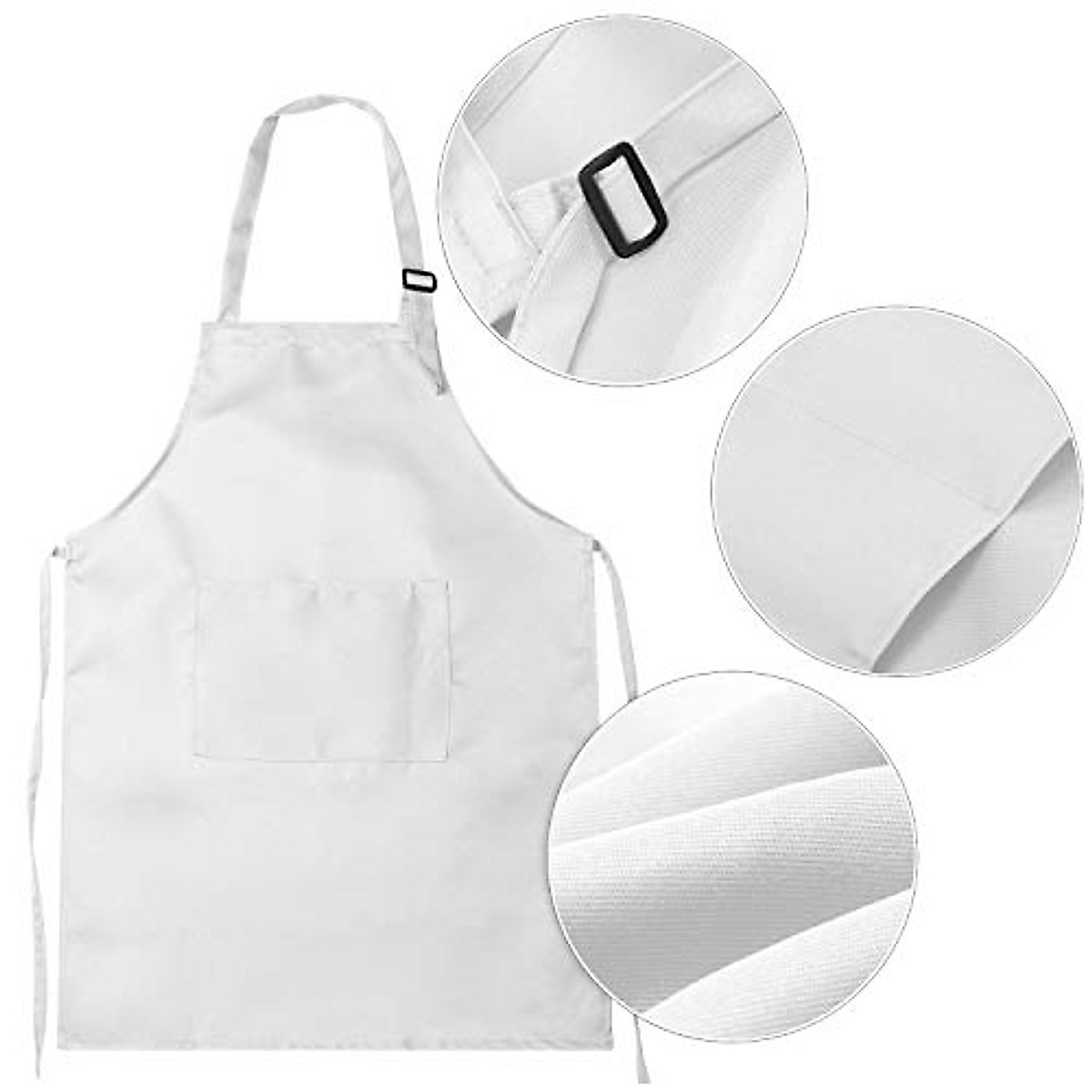 SATINIOR 12 Kids Apron Adjustable Children Chef Painting Pocket Apron for Boys Girls