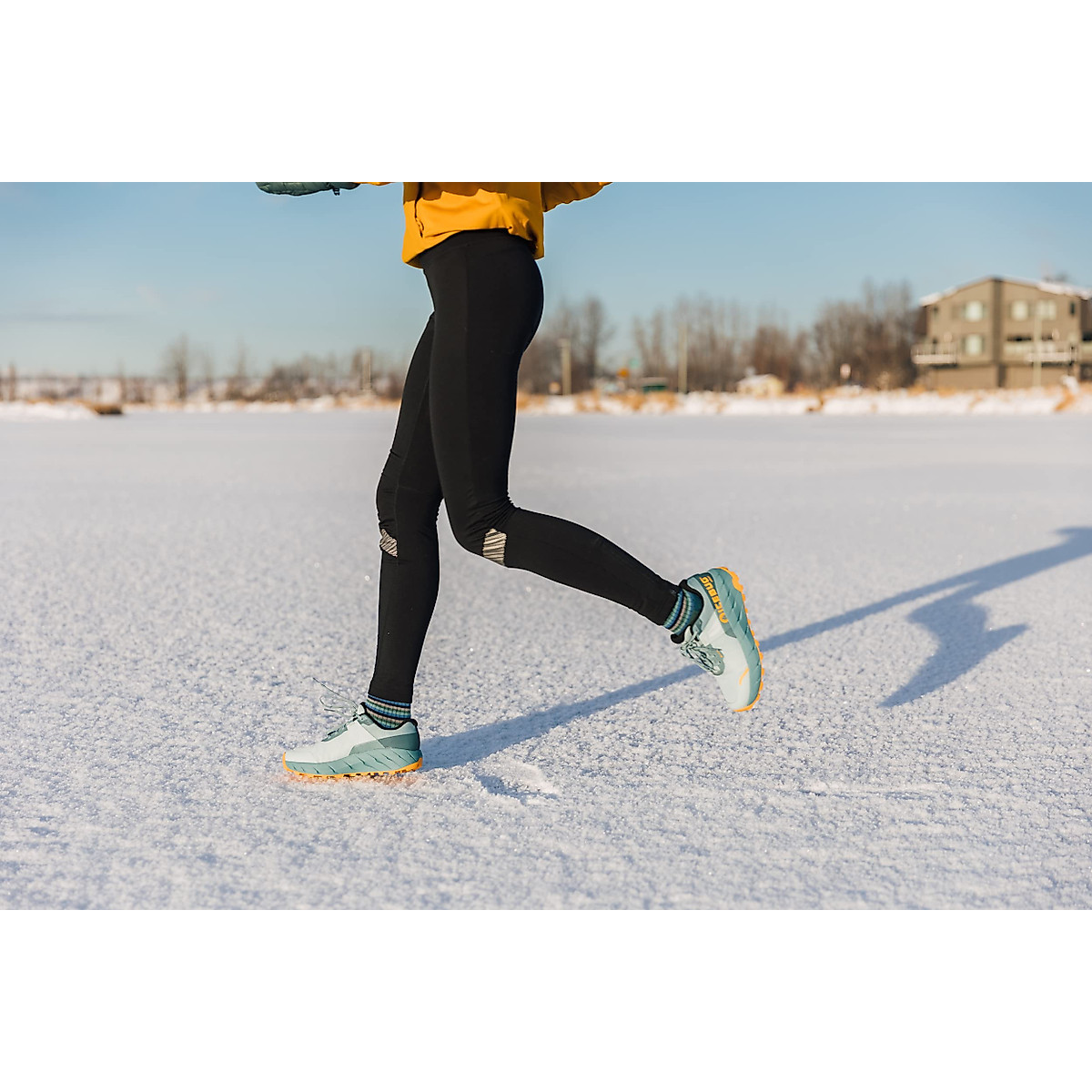 Icebug Womens Arcus BUGrip GTX Trail Running Shoe with Carbide Studded Traction Sole, Cloud Blue, L10.5