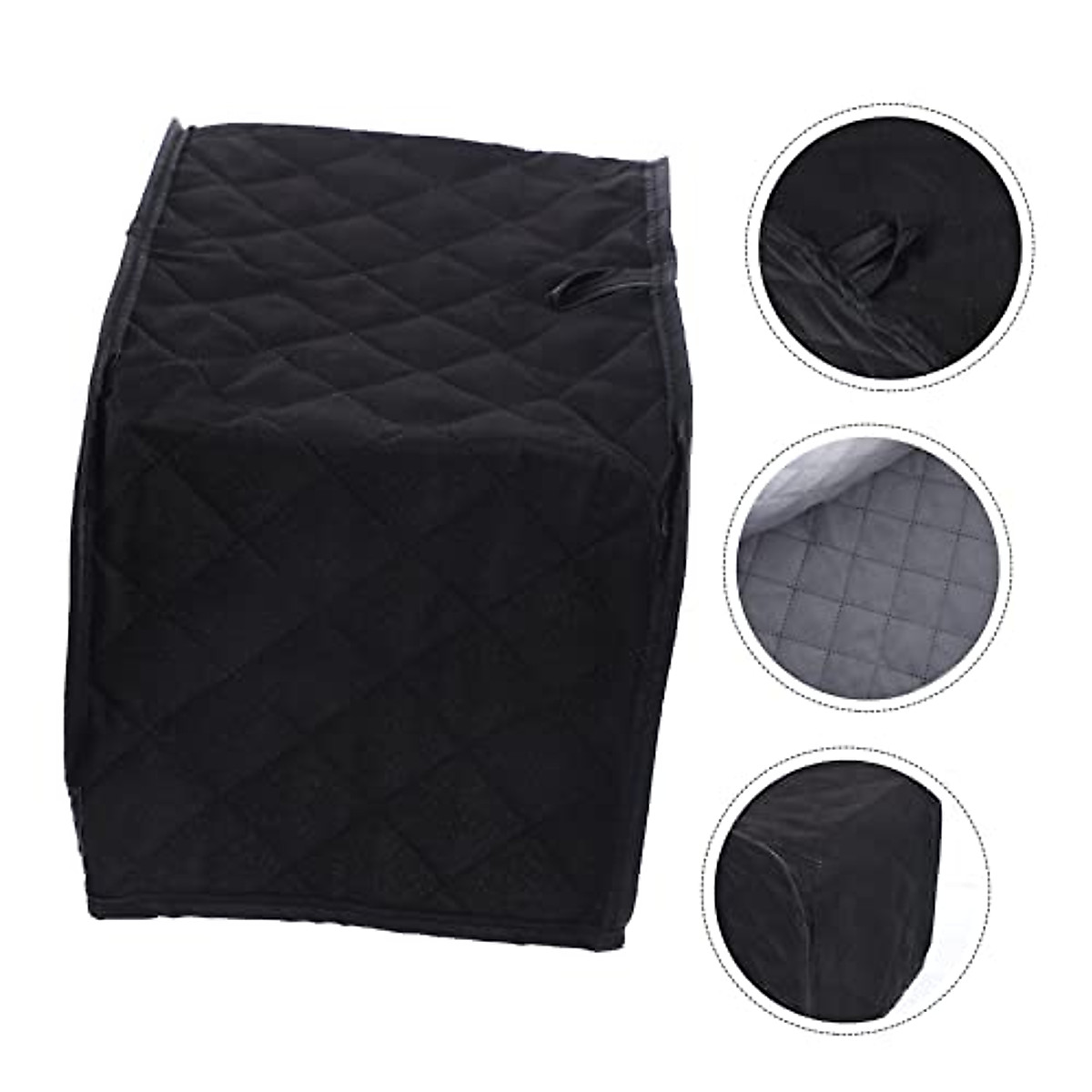KICHOUSE Bread Machine Dust Cover Oven Microwave Combo Oven Protector Air Fryer Toaster Air Fryer Cover Toaster Protector Kitchen Protection Cover Bread Machine Sleeve Home Supply Black