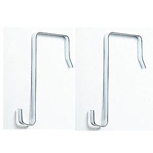 Oxford Fabric Space Saving Door-Hanging Laundry Hamper Bag + 2 Stainless Steel Hooks + 2 Strong Suction Cups for Bedroom, Nursery, Dorm or Closet (White)